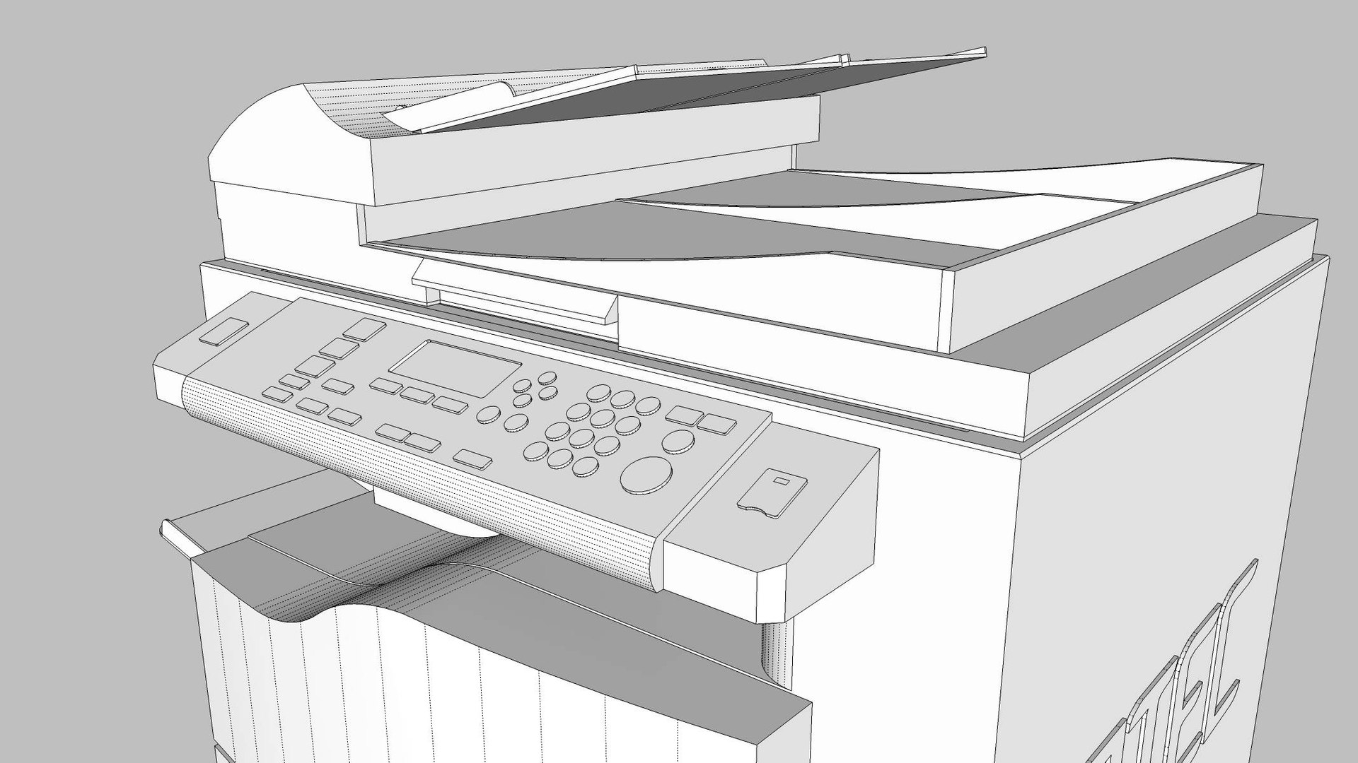3d copy machine model