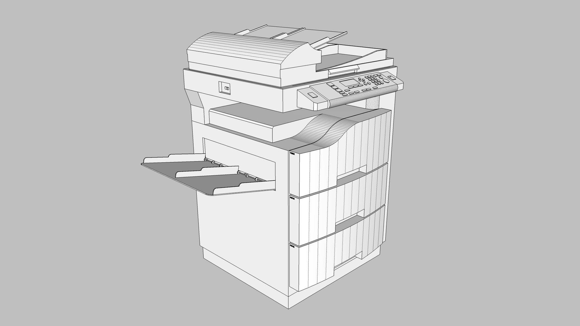 3d copy machine model
