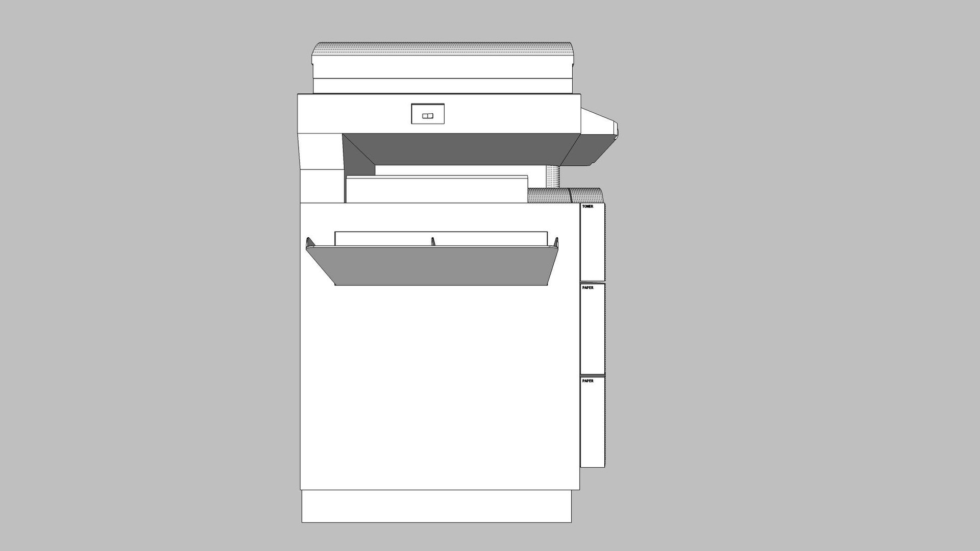 3d copy machine model