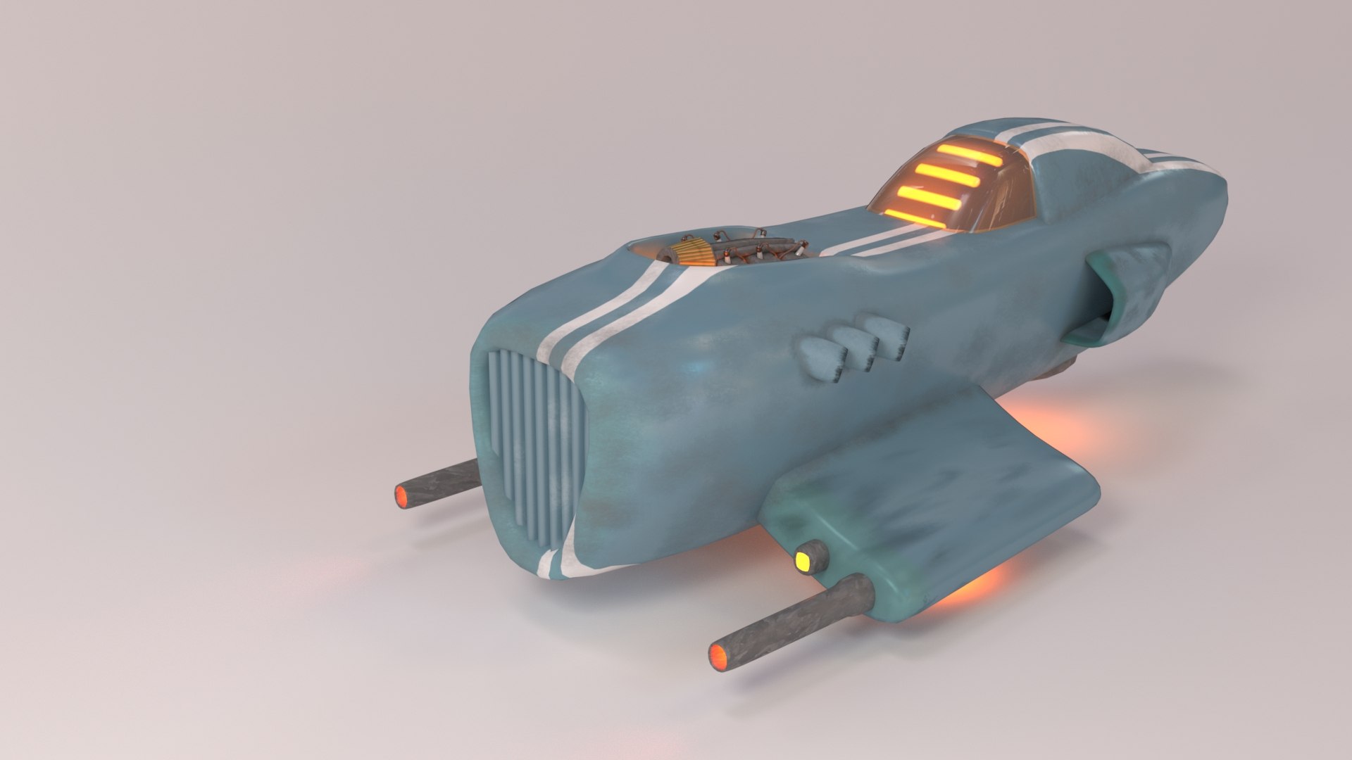 3d Model Dieselpunk Racer