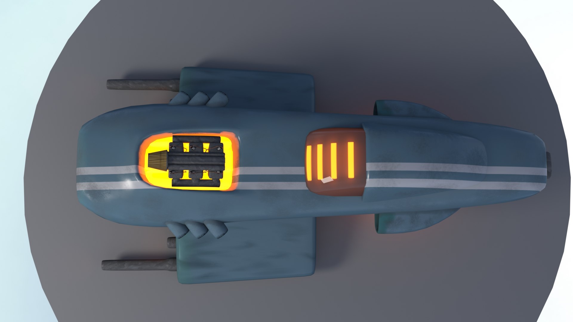 3d Model Dieselpunk Racer