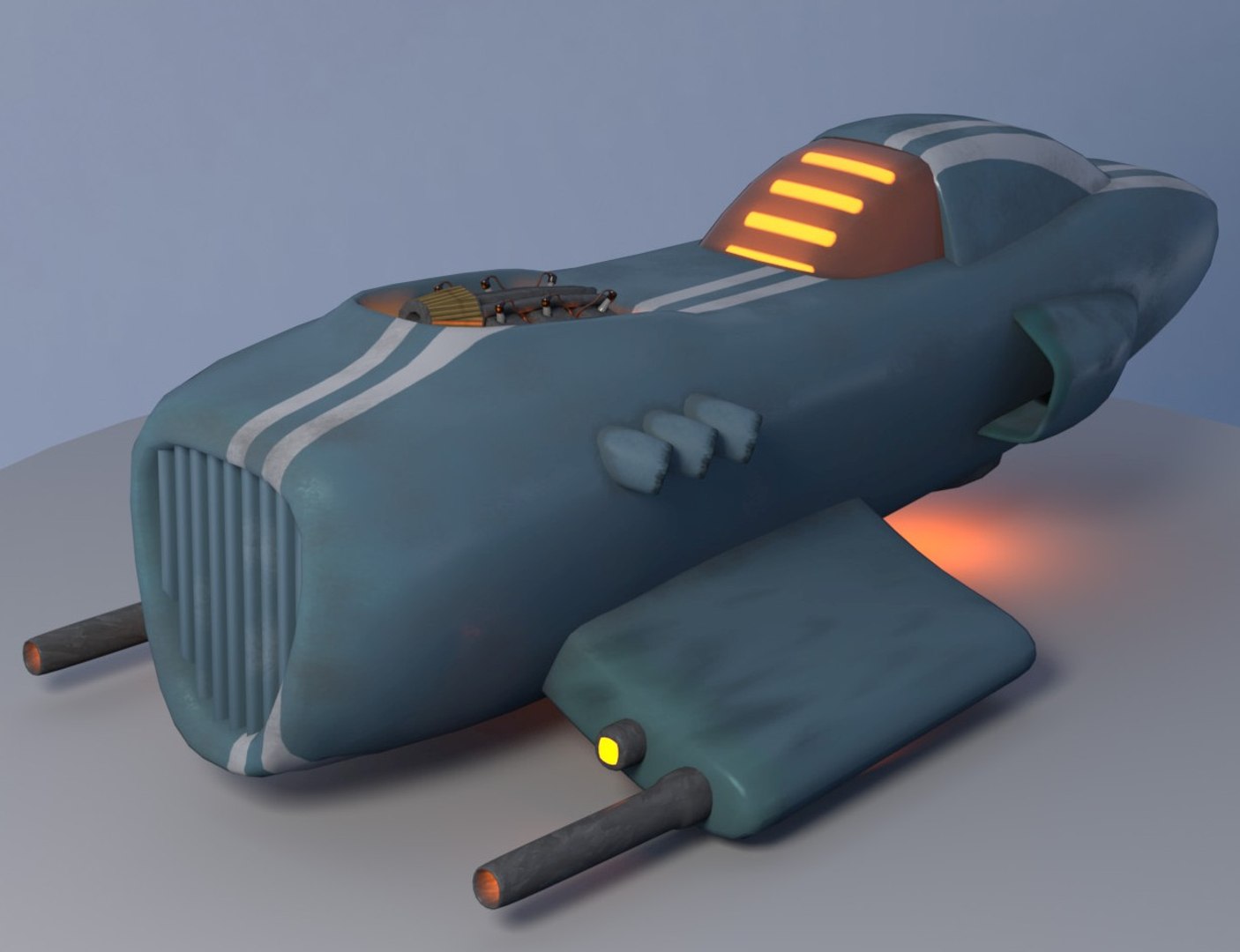 3d Model Dieselpunk Racer
