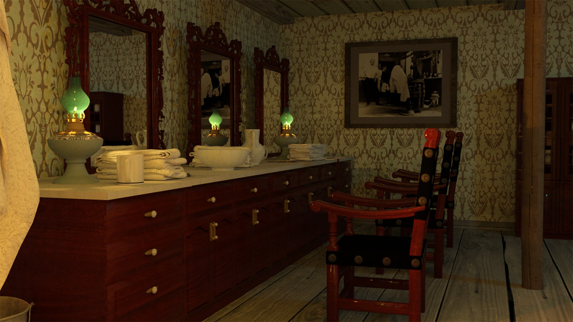 Wild West Main Street Model - TurboSquid 1967733