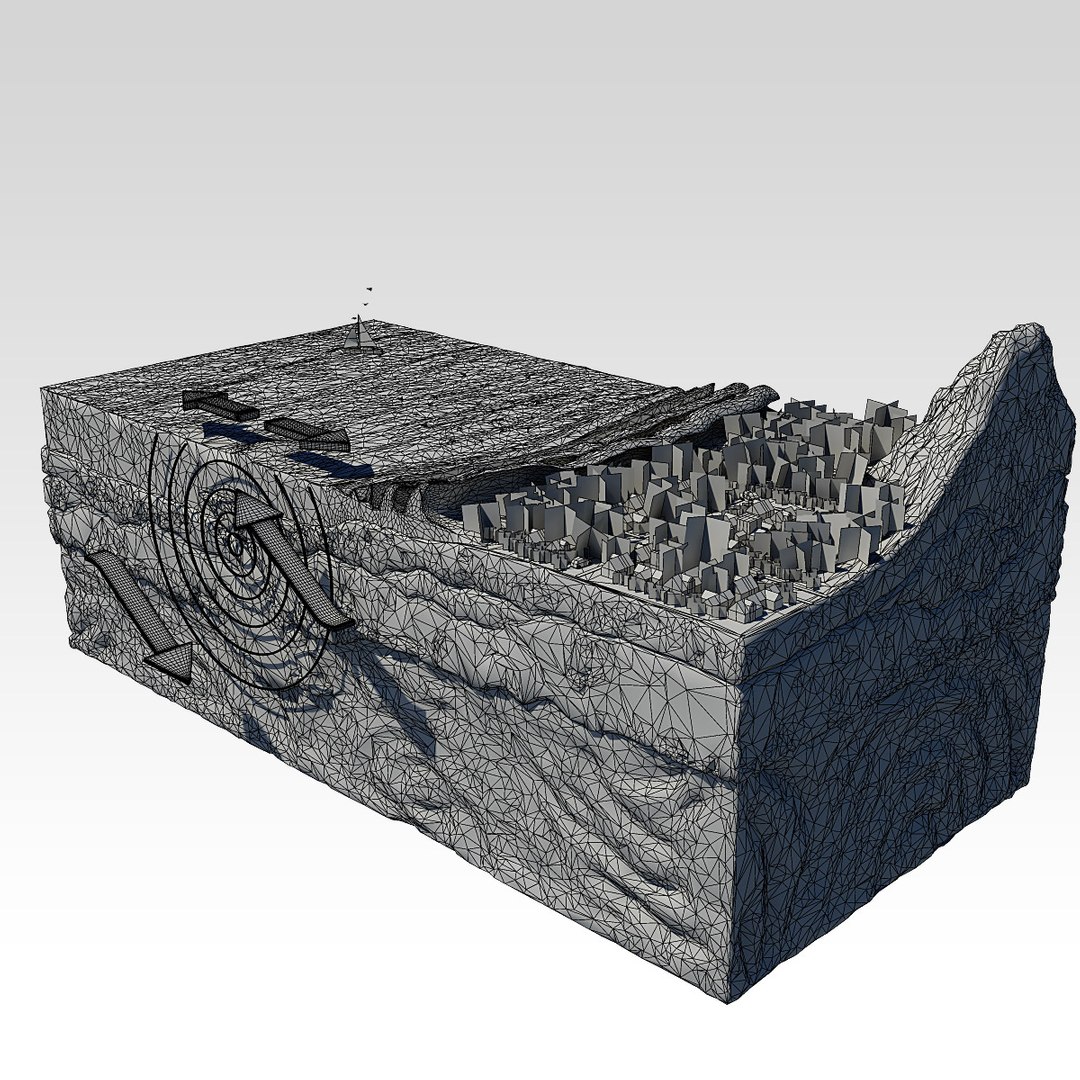 Earthquake Modeled 3d Model