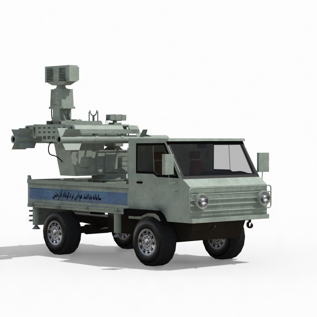 modelo 3d Sistema de defensa aérea de baja altitud Azarakhsh ...
