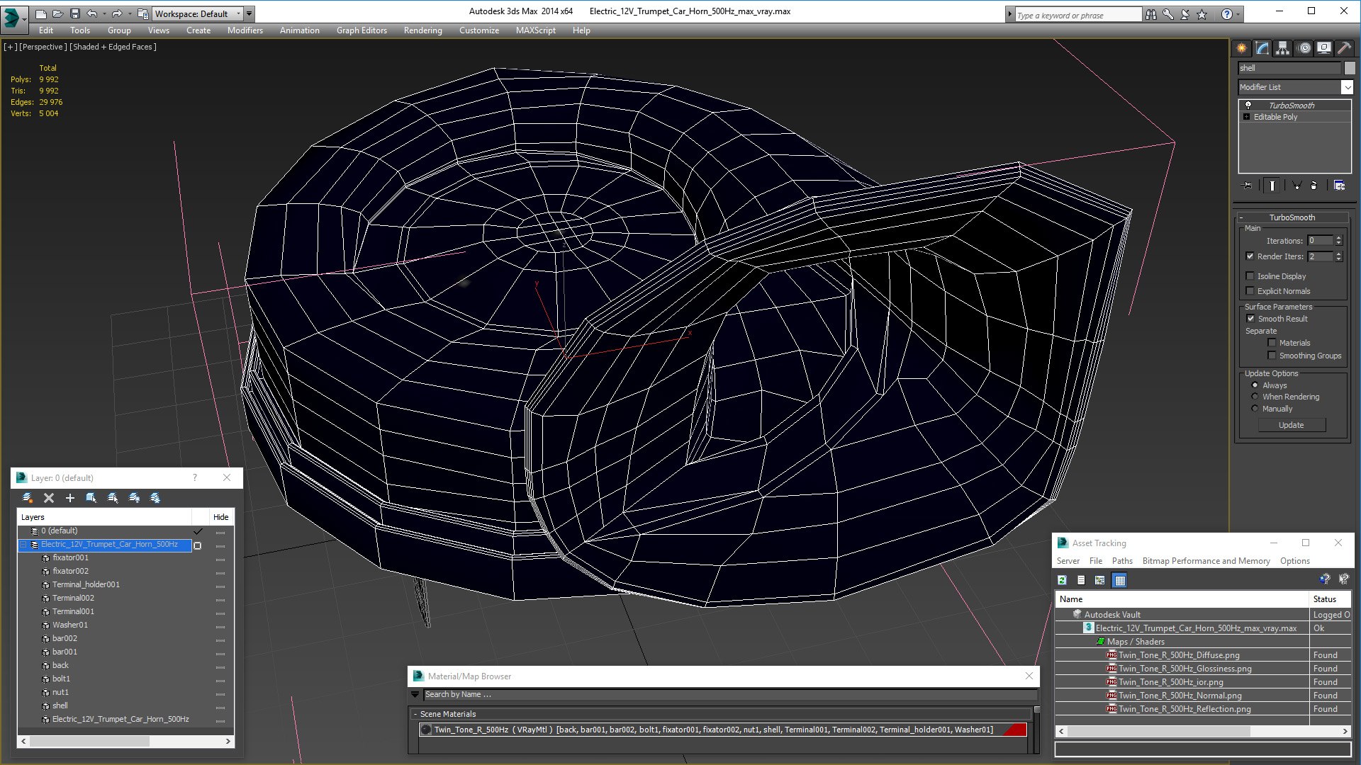 Electric 12v Trumpet Car 3D Model - TurboSquid 1627768