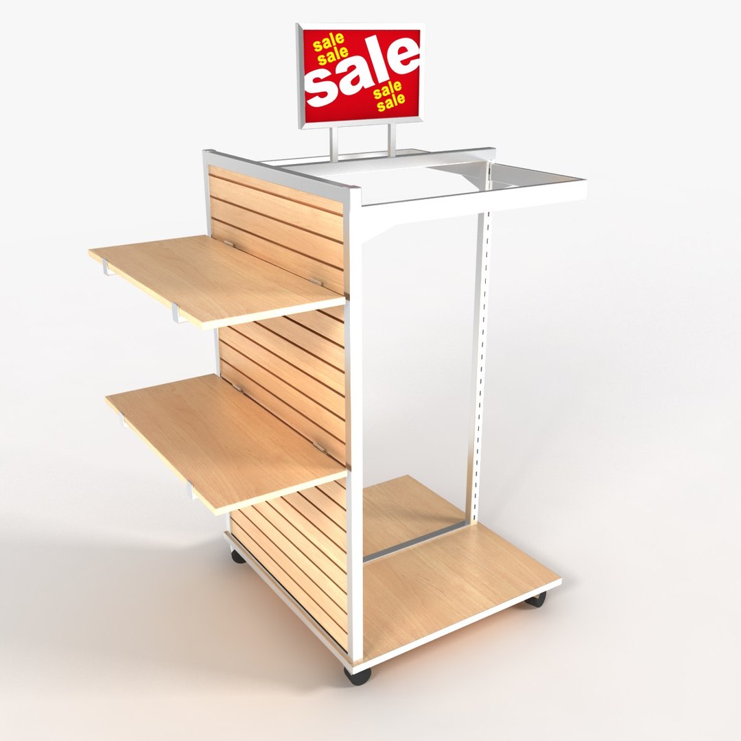 3d Model Retail Fixture 01