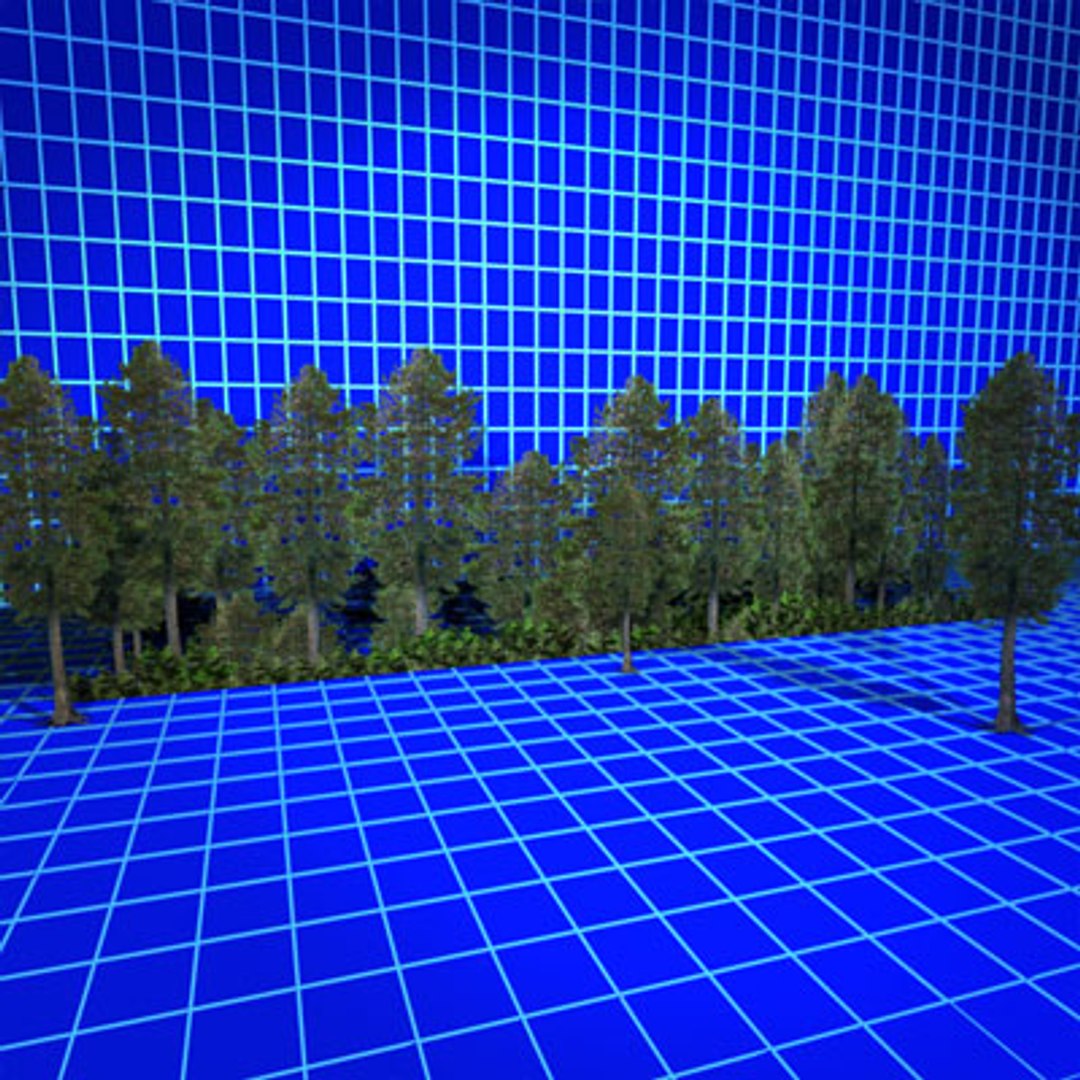 3d Max Pine Tree 01 Background