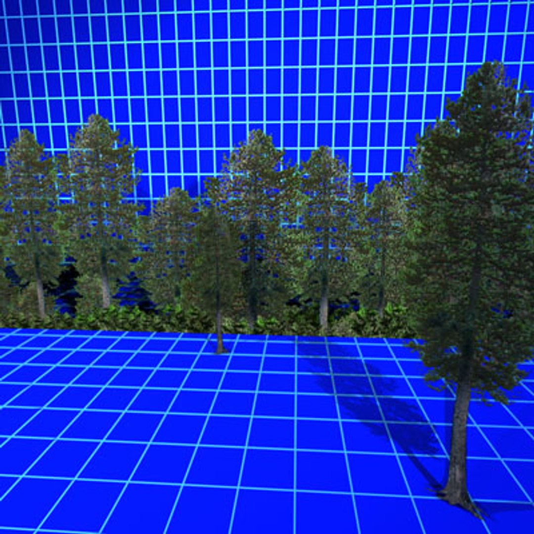 3d Max Pine Tree 01 Background