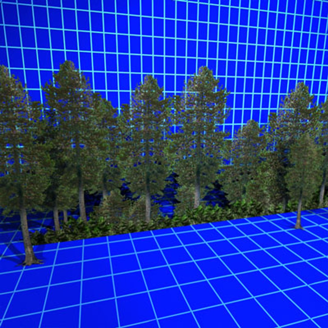 3d Max Pine Tree 01 Background