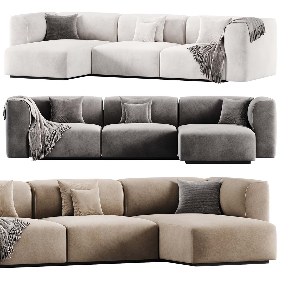 3D Mate Corner Sofa By Mdf Italia - TurboSquid 2194250