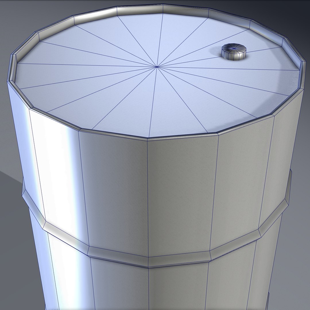 3d Industrial Barrel Radioactive