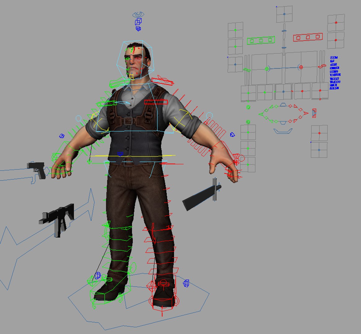 Rig Animation 3D Model - TurboSquid 1435861