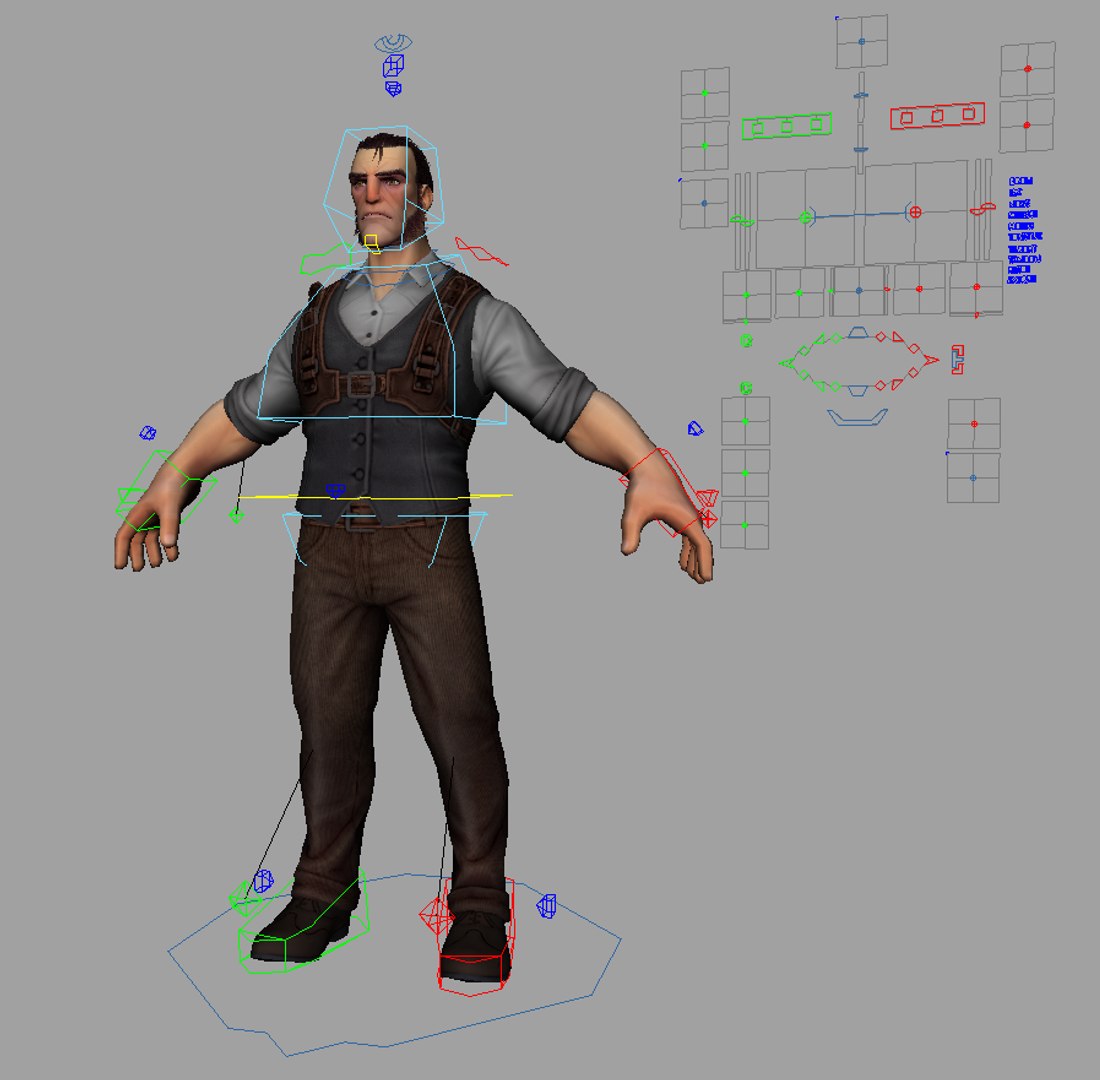 Rig Animation 3D Model - TurboSquid 1435861