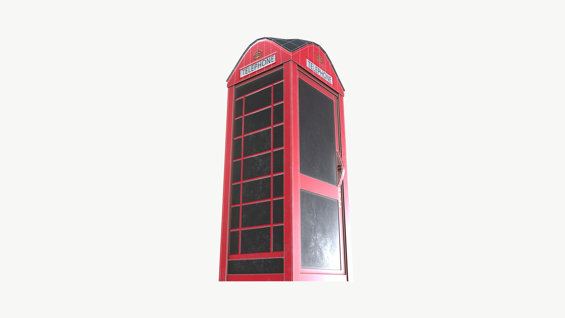 3D Telephone Booth Model - TurboSquid 2260890