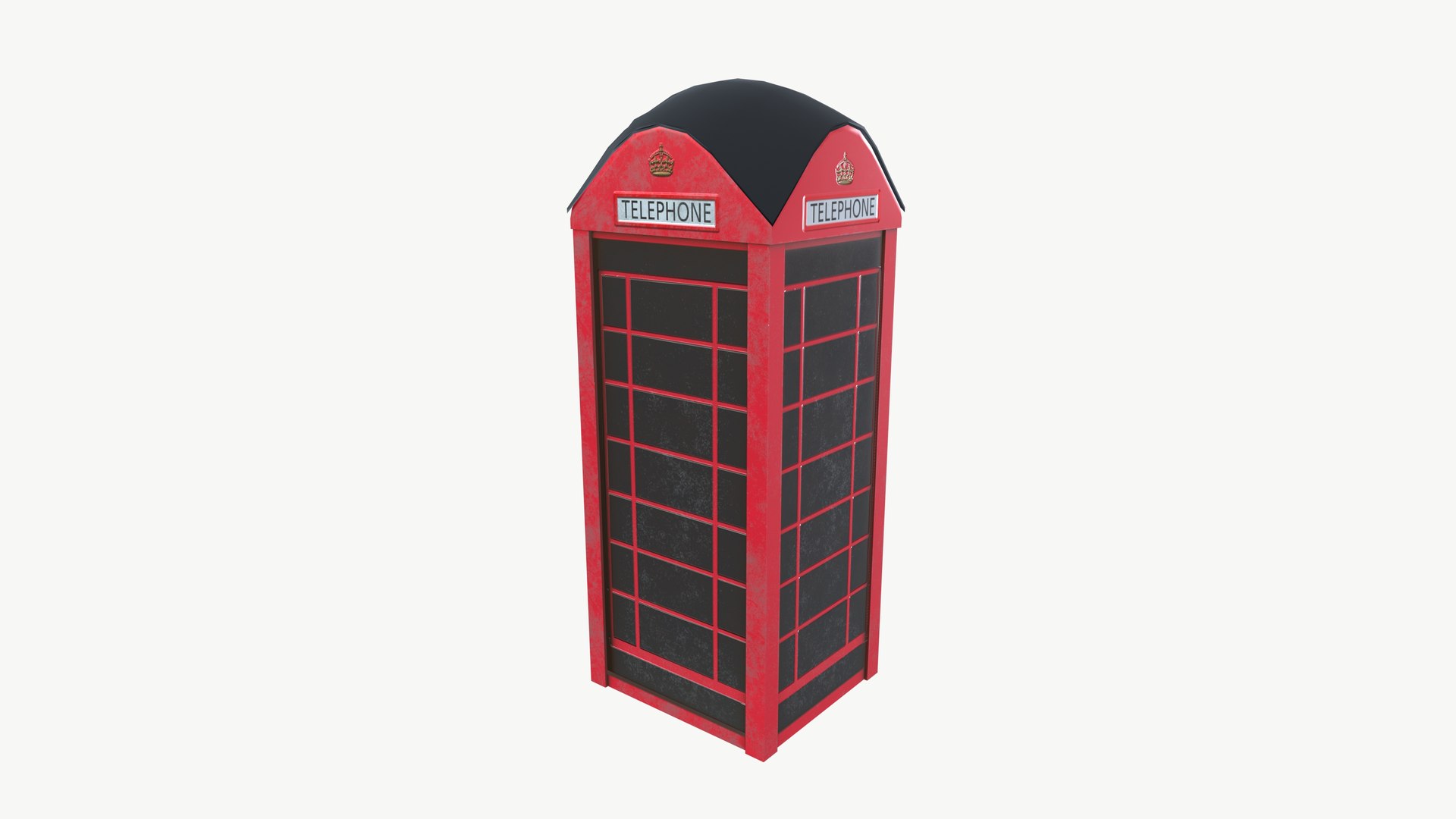 3D Telephone Booth Model - TurboSquid 2260890