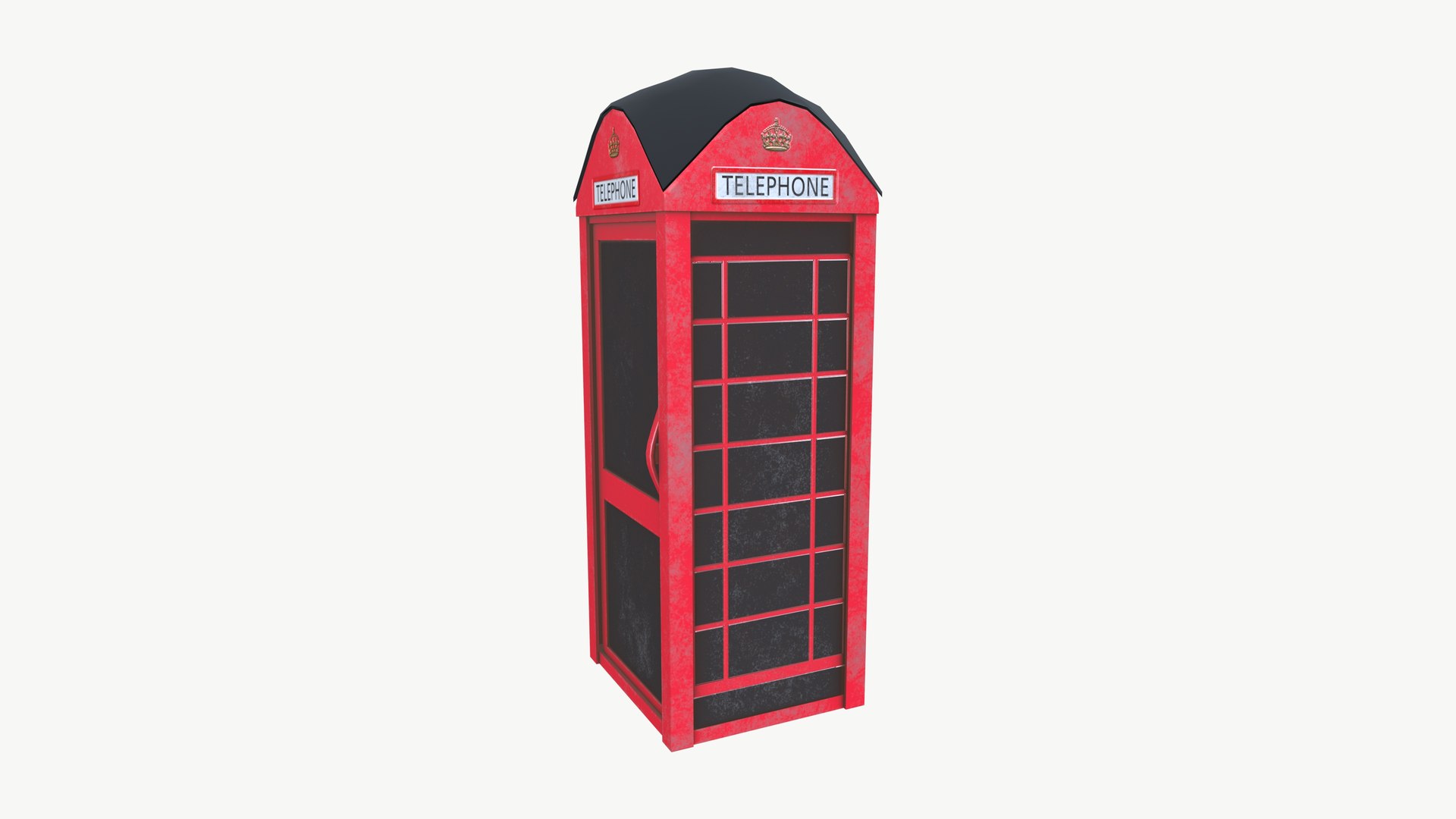 3D Telephone Booth Model - TurboSquid 2260890