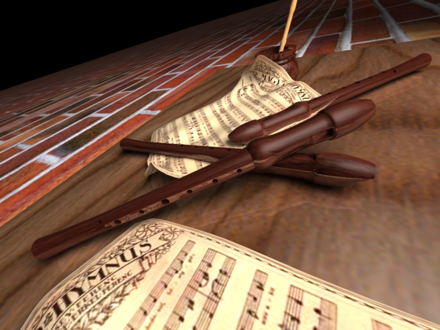Free Furulya Flute Hangszer 3d Model
