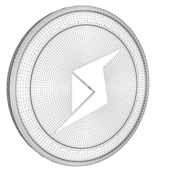 3D model BOLT Cryptocurrency Gold Coin - TurboSquid 1783313