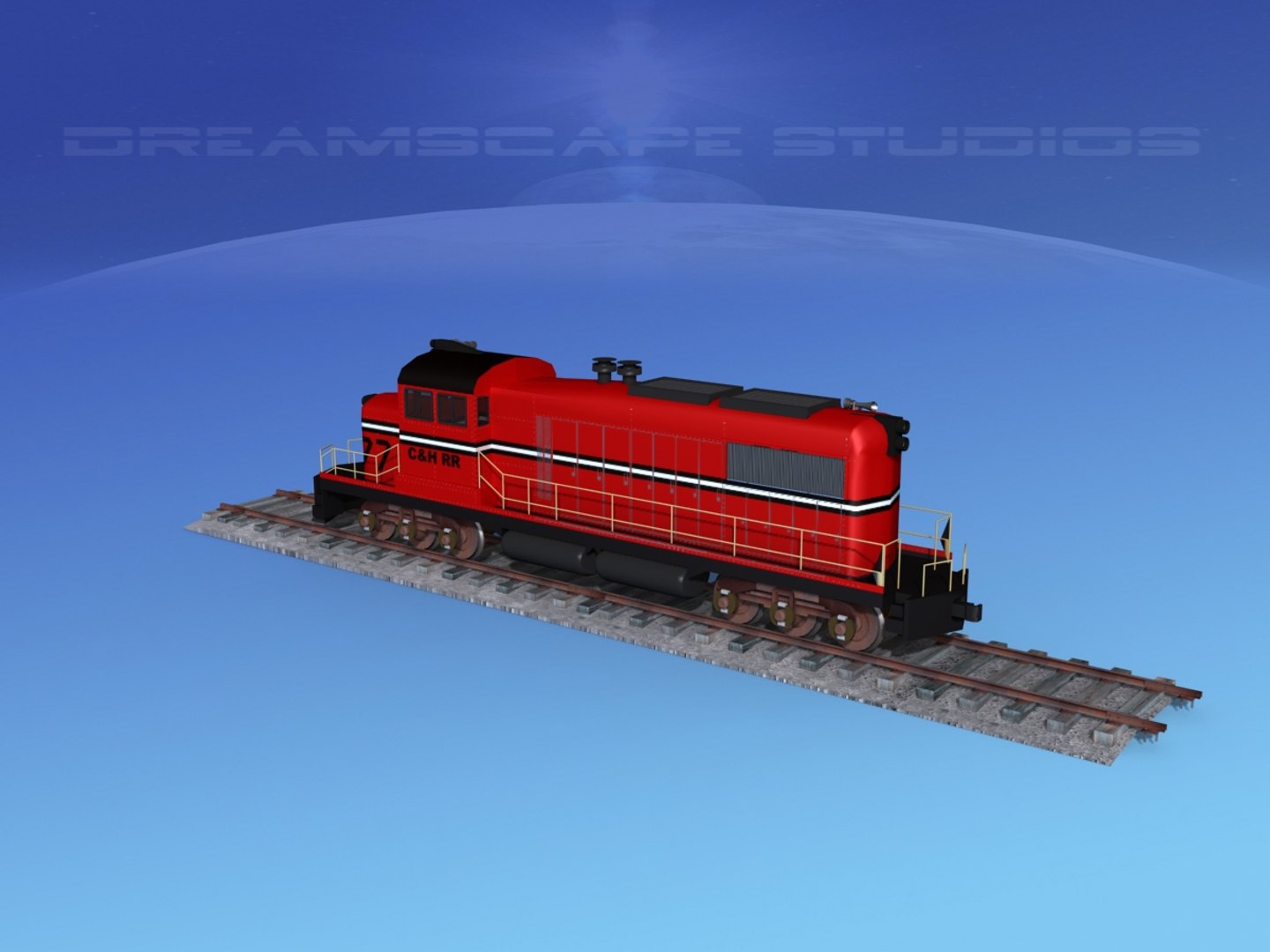 3D Model Diesel Train Locomotive - TurboSquid 1320825