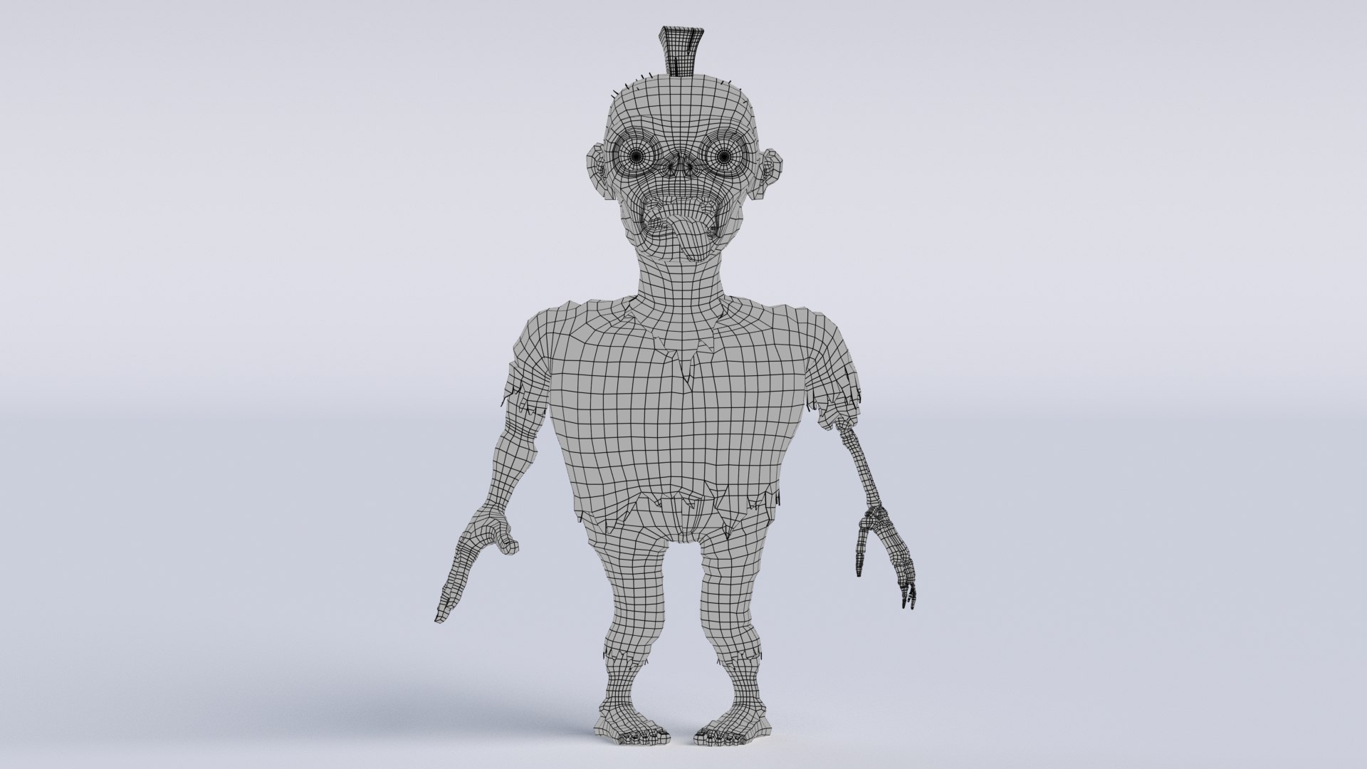 3D Cartoon Zombie Model - TurboSquid 2213444