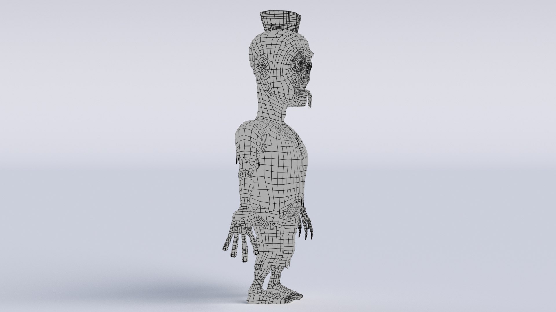 3D Cartoon Zombie Model - TurboSquid 2213444