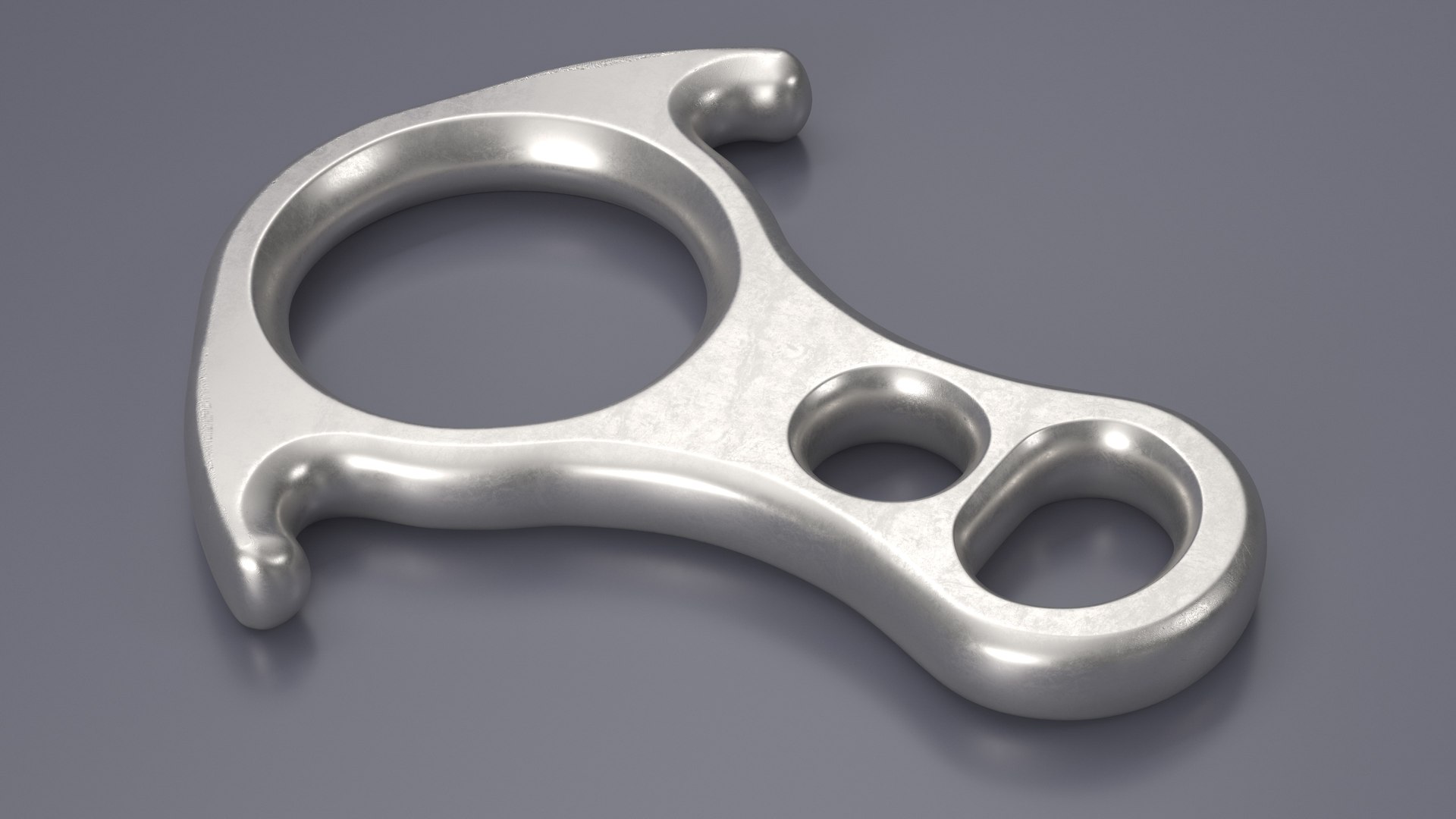 3D Stainless Steel Rescue Figure Eight Belay - TurboSquid 2191639