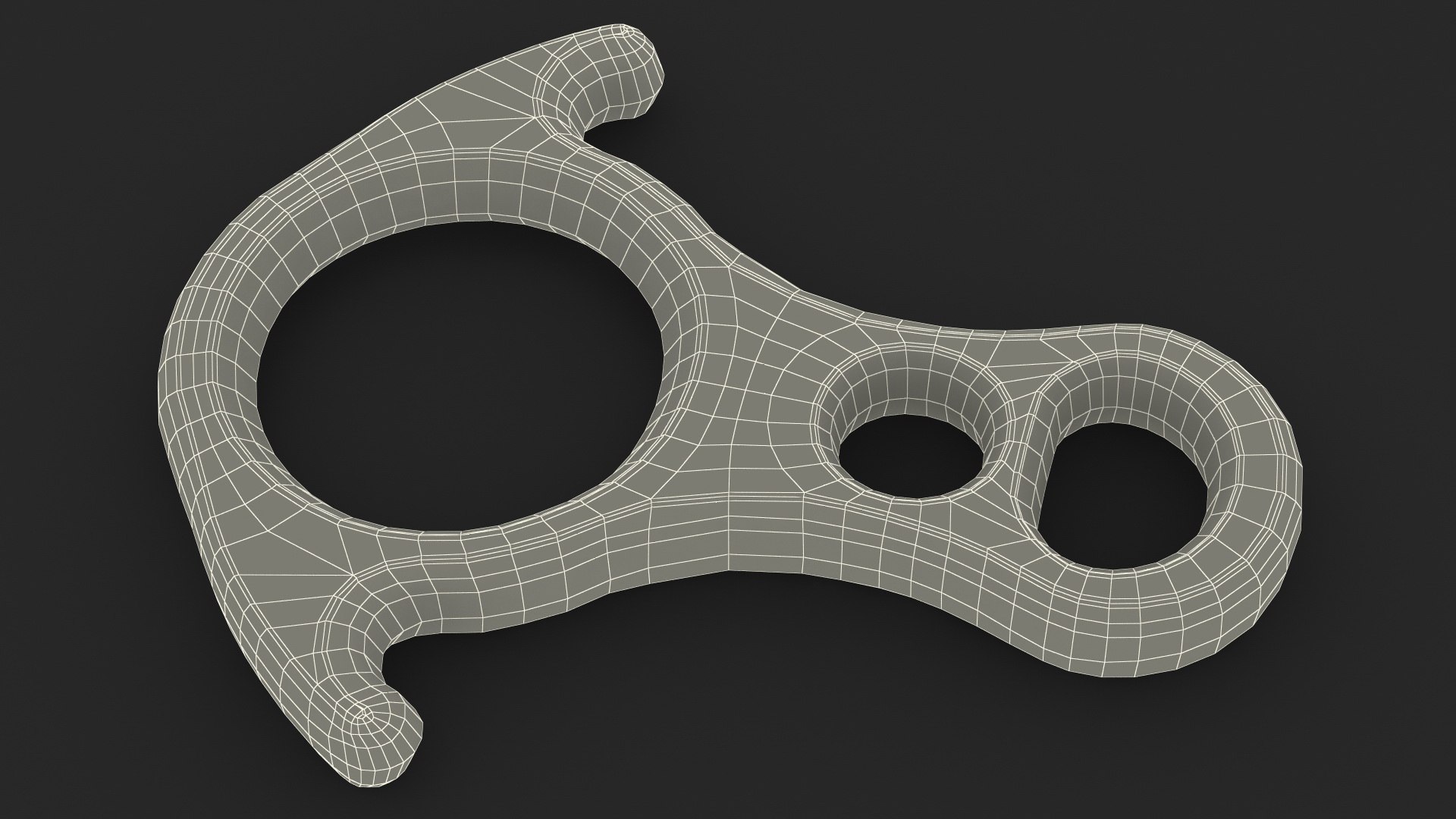 3D Stainless Steel Rescue Figure Eight Belay - TurboSquid 2191639