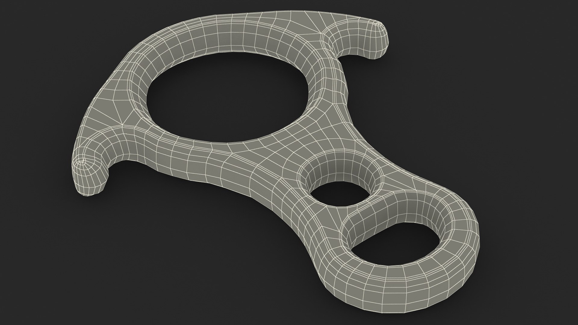 3D Stainless Steel Rescue Figure Eight Belay - TurboSquid 2191639