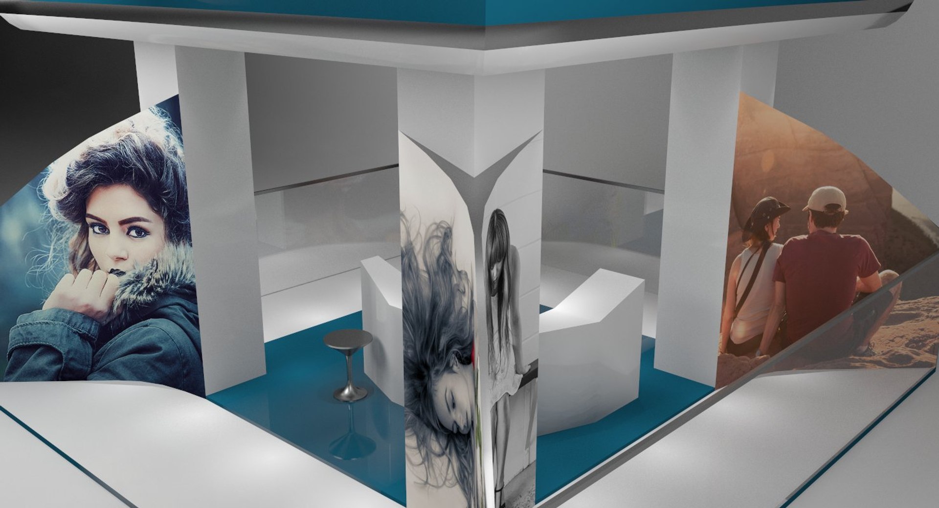 Exhibition Expo Stand Model - TurboSquid 1356636