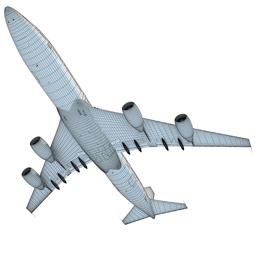 aircraft aerial scene air 3d model
