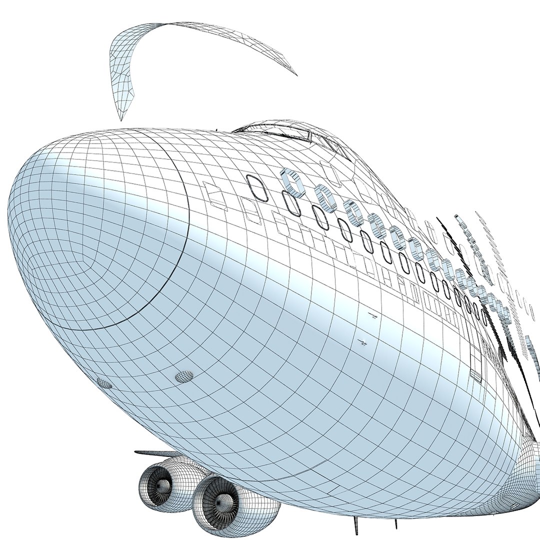 aircraft aerial scene air 3d model