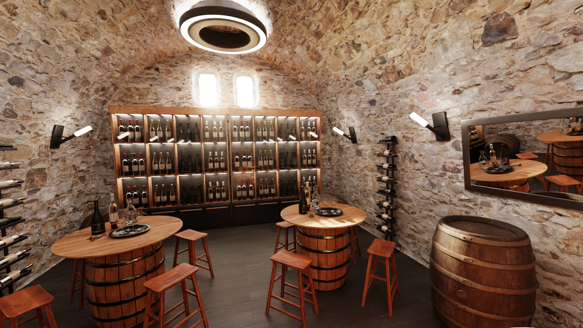 3D Winery Restaurant 01 - TurboSquid 2018165