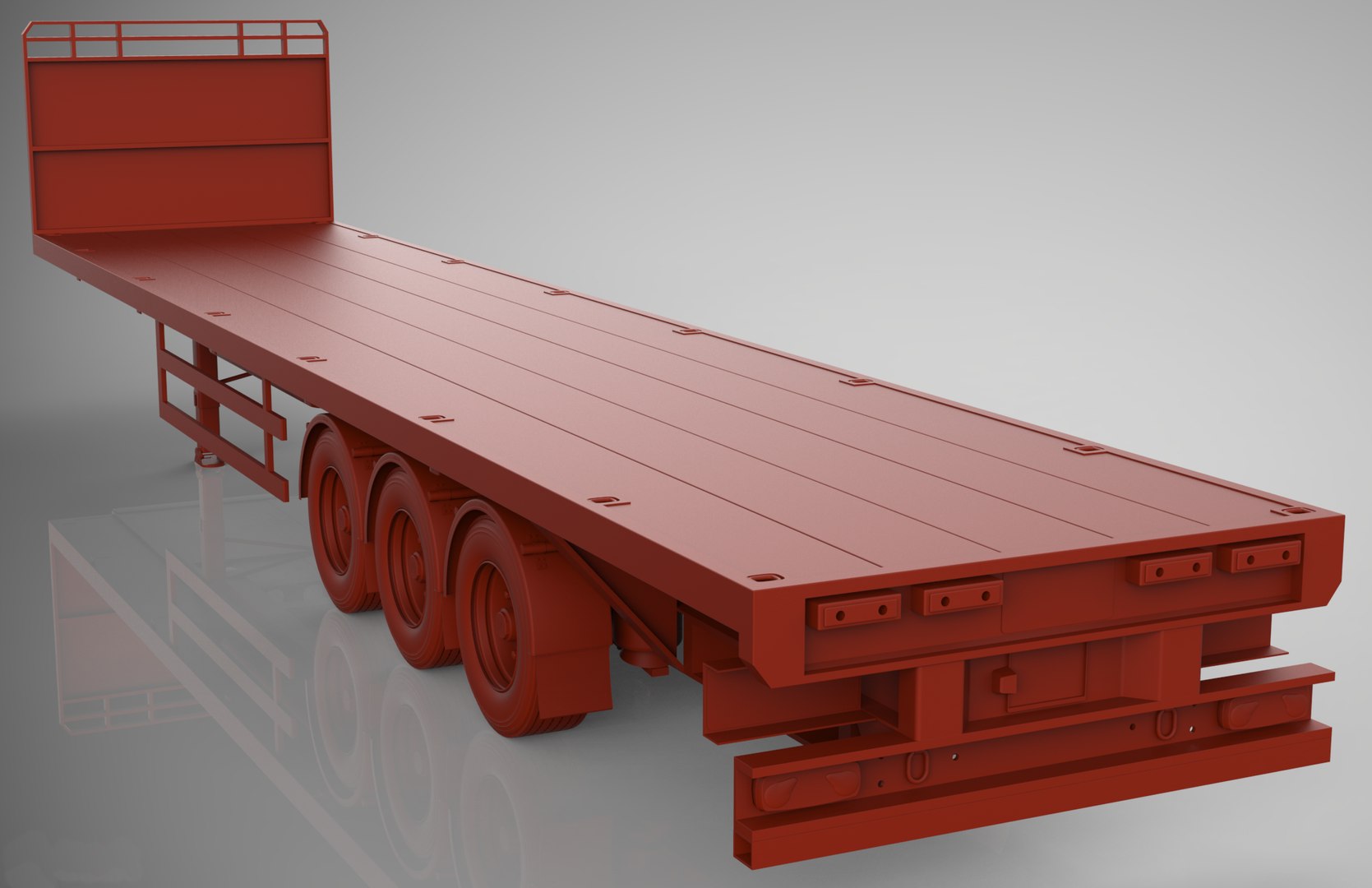 3D Model Sdc Flatbed Trailer - TurboSquid 1334022