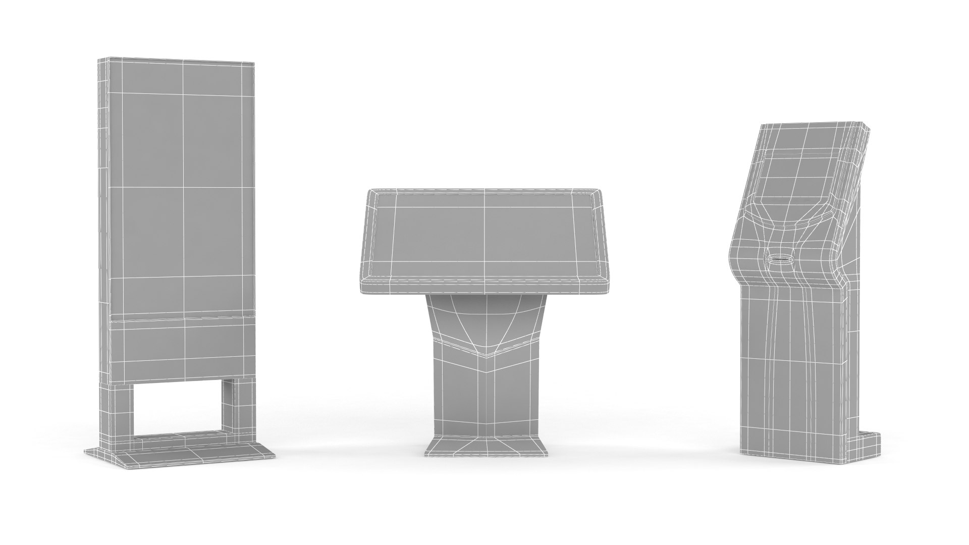 3D Kiosks Collection Model - TurboSquid 1836780