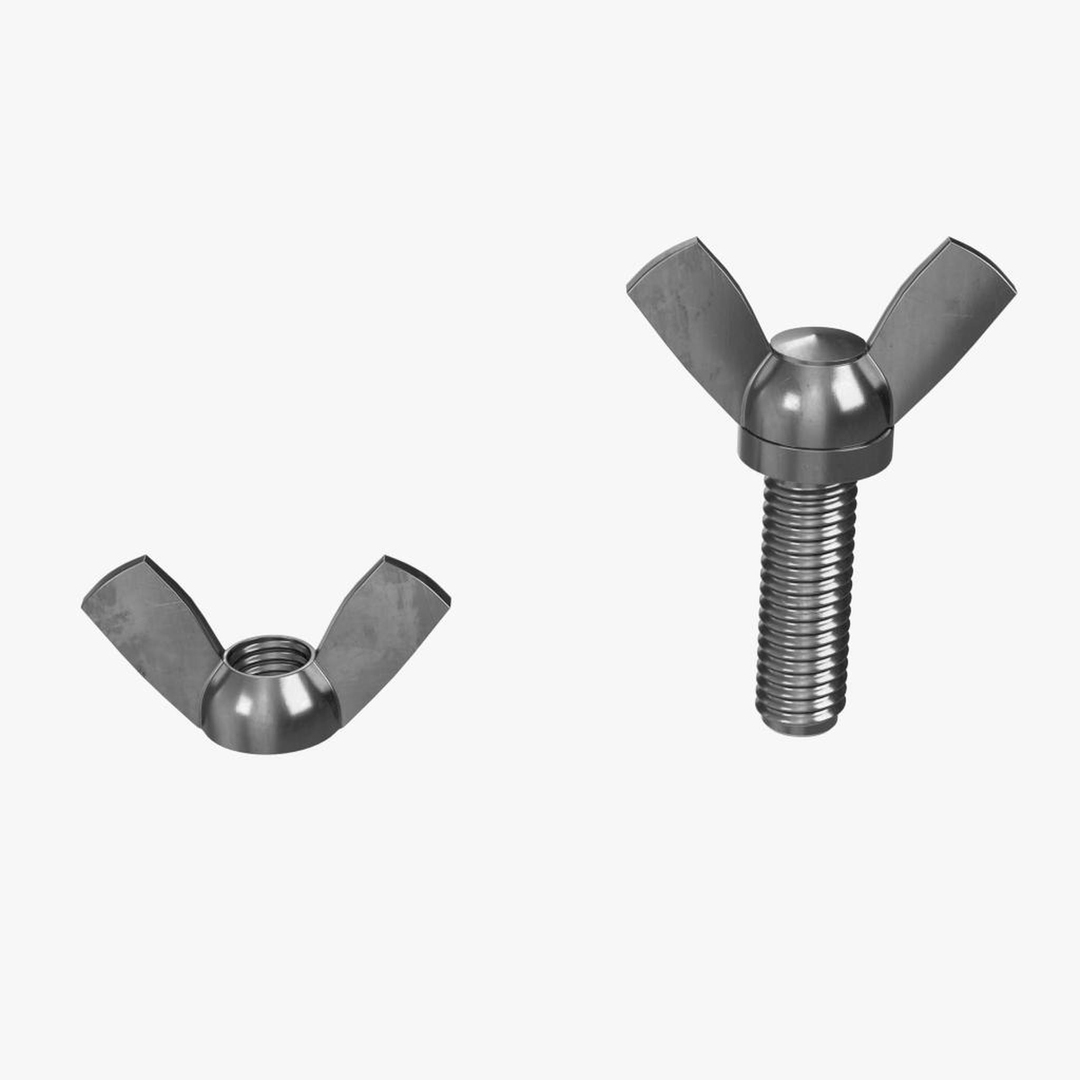 Wing Nut Screw 3D - TurboSquid 1374138