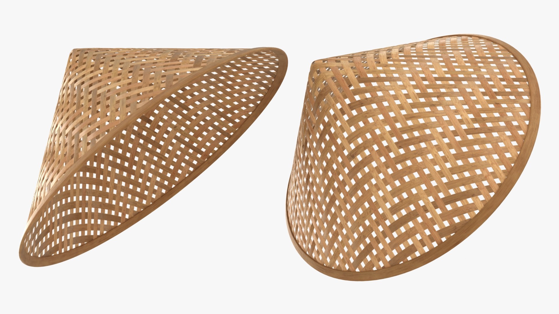 Bamboo Hat Collection Model - TurboSquid 1921370