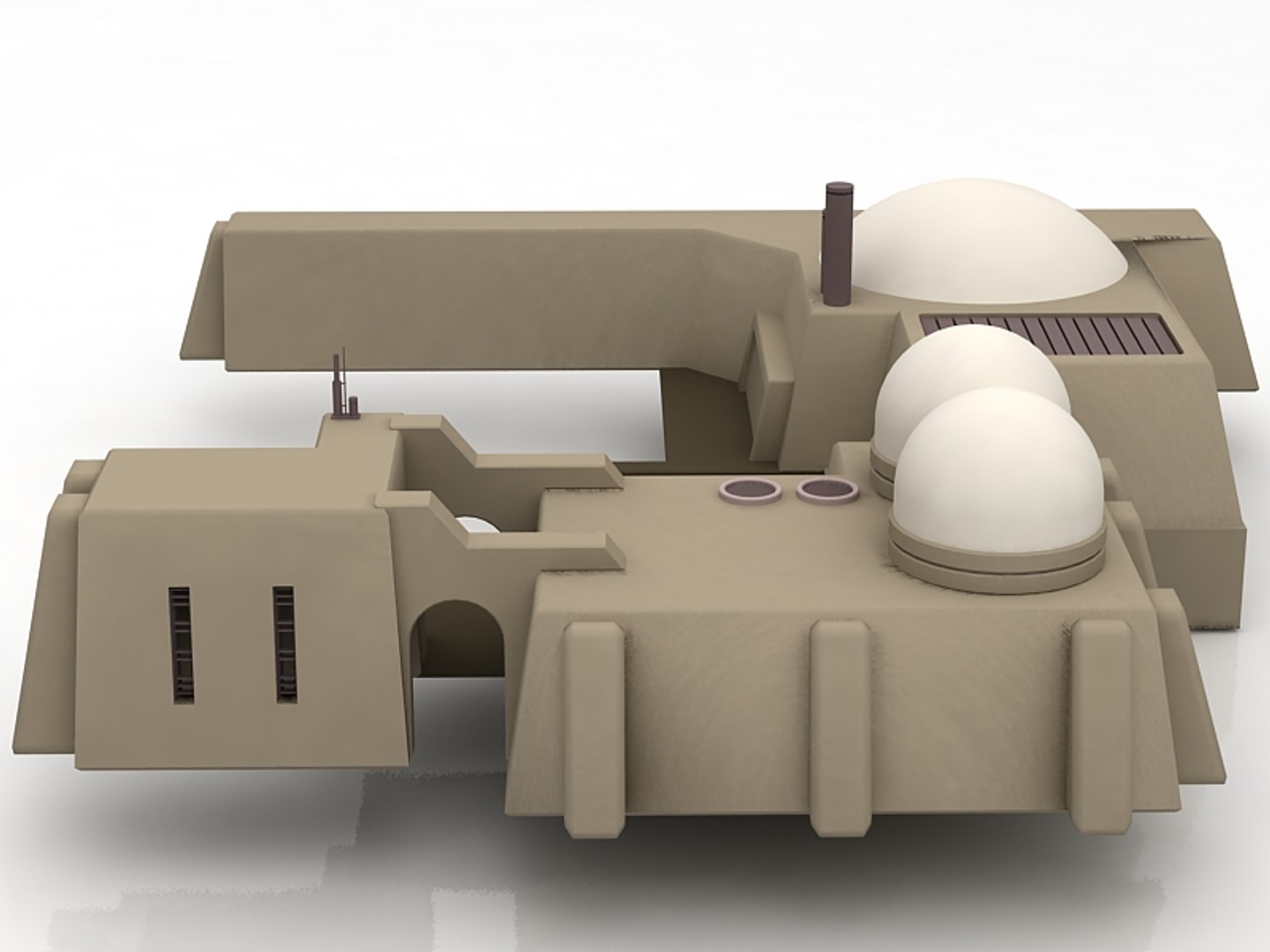 Mos Eisley Architecture Sci-fi Building Model - TurboSquid 1643081