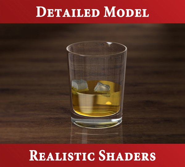 3d model whisky glass