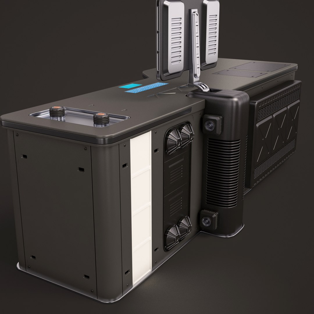 Sci Fi Lab Table 3D - TurboSquid 1236015