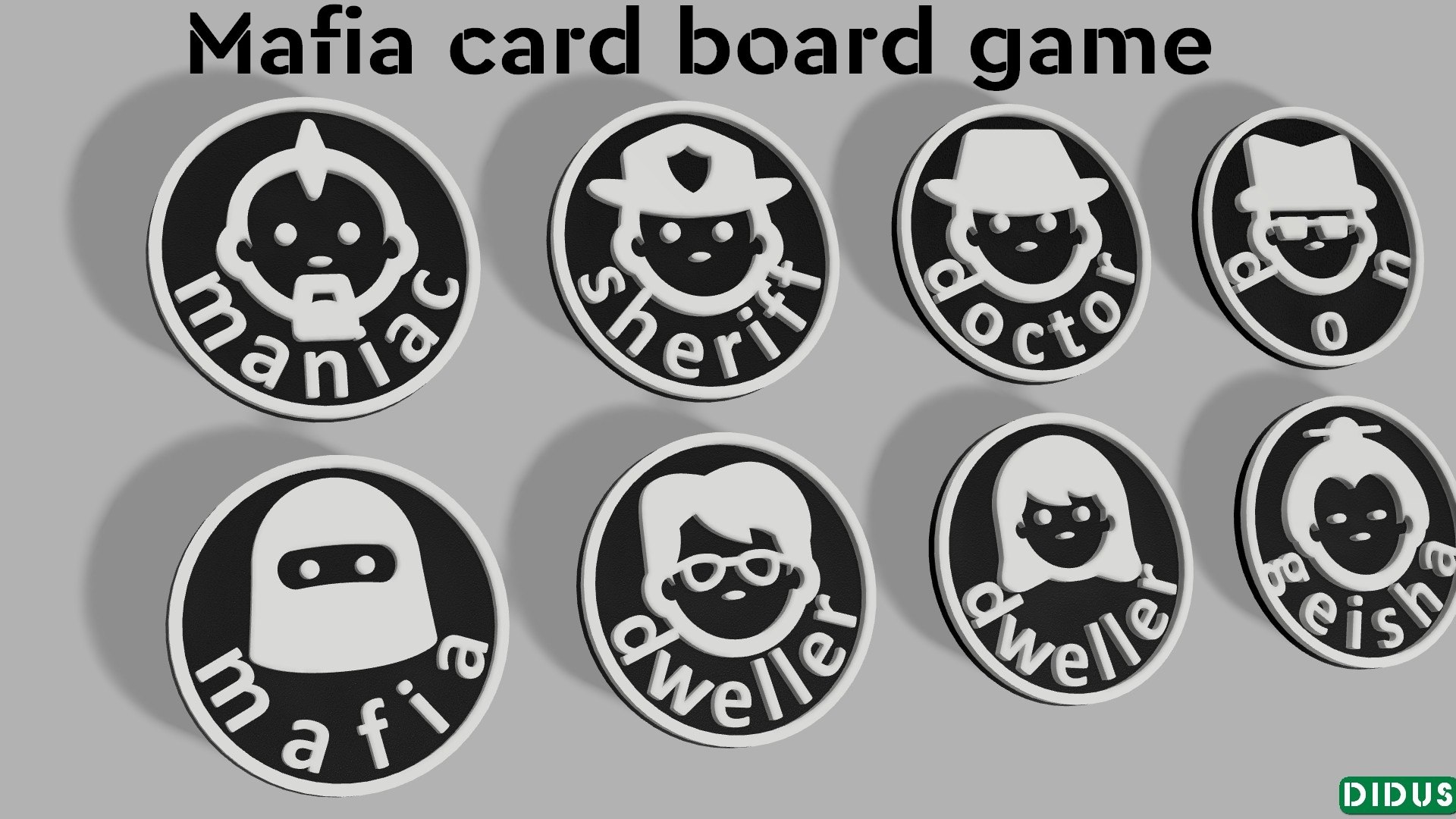 3D Mafia Card Board Game Model - TurboSquid 2266728