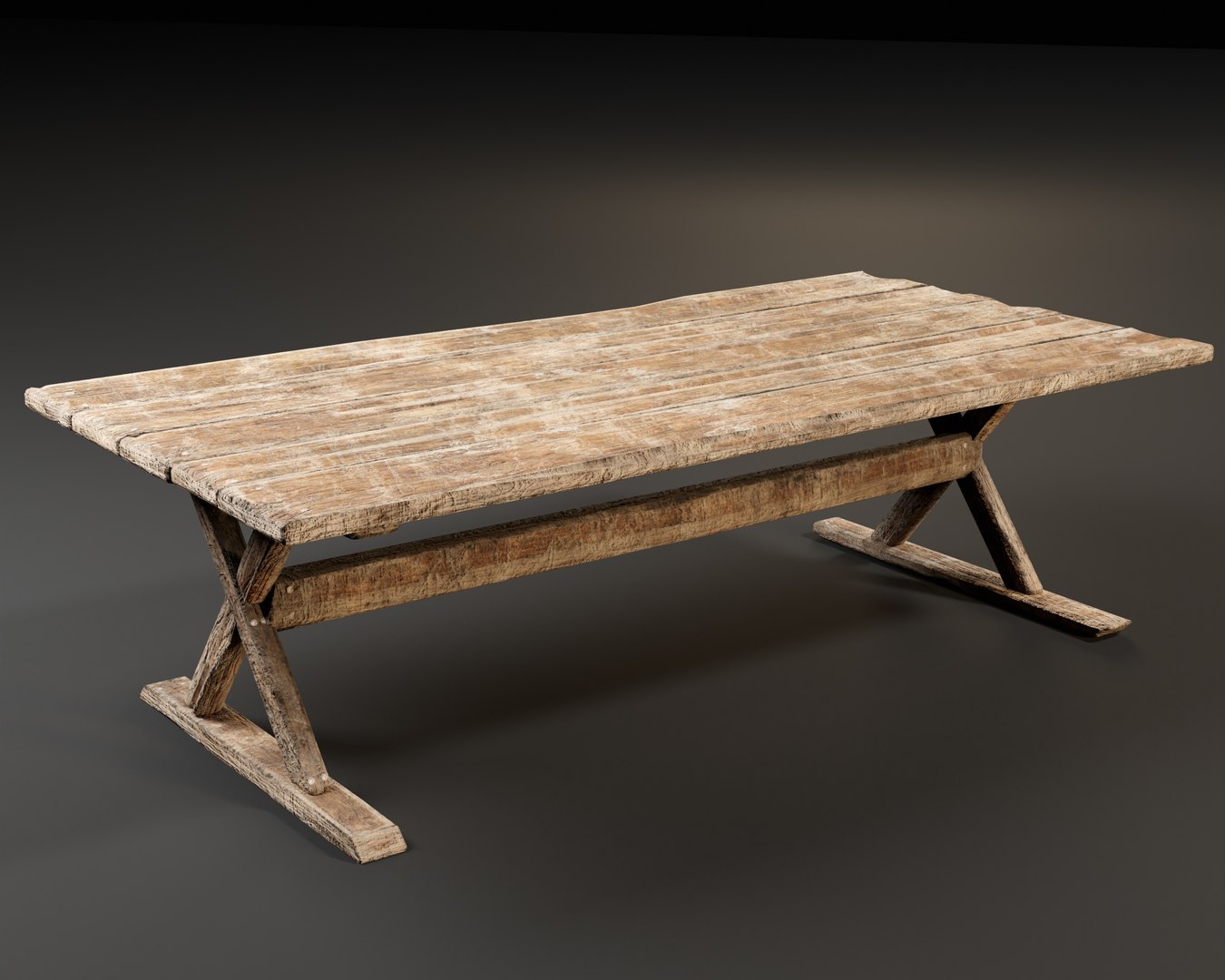 Medieval Dining Table 3D - TurboSquid 2355066