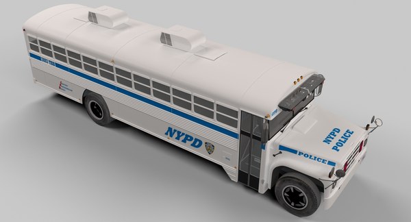 New york nypd bus 3D model - TurboSquid 1384955