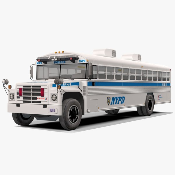 New york nypd bus 3D model - TurboSquid 1384955