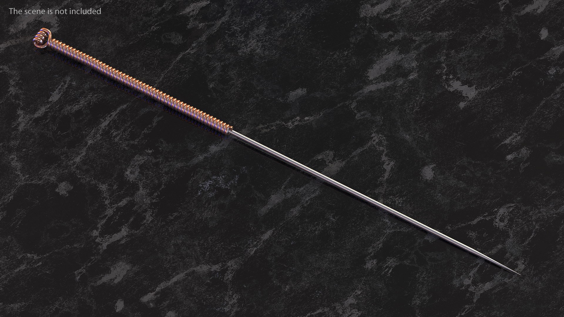 3D Middle Acupuncture Needle Gold Model - TurboSquid 2217934