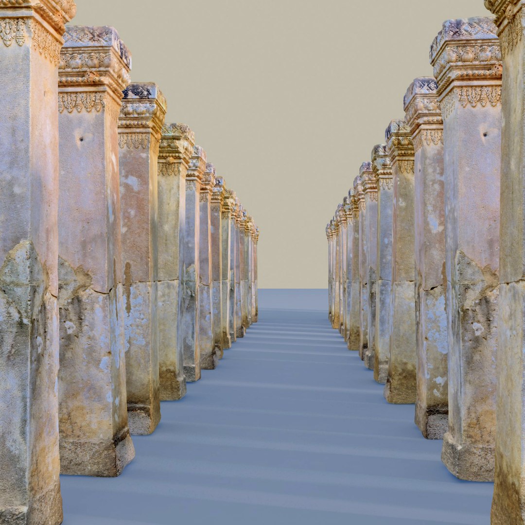 3D Ancient Column Cambodia Model - TurboSquid 2278945