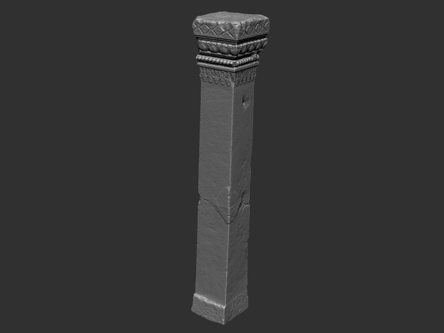 3D Ancient Column Cambodia Model - TurboSquid 2278945