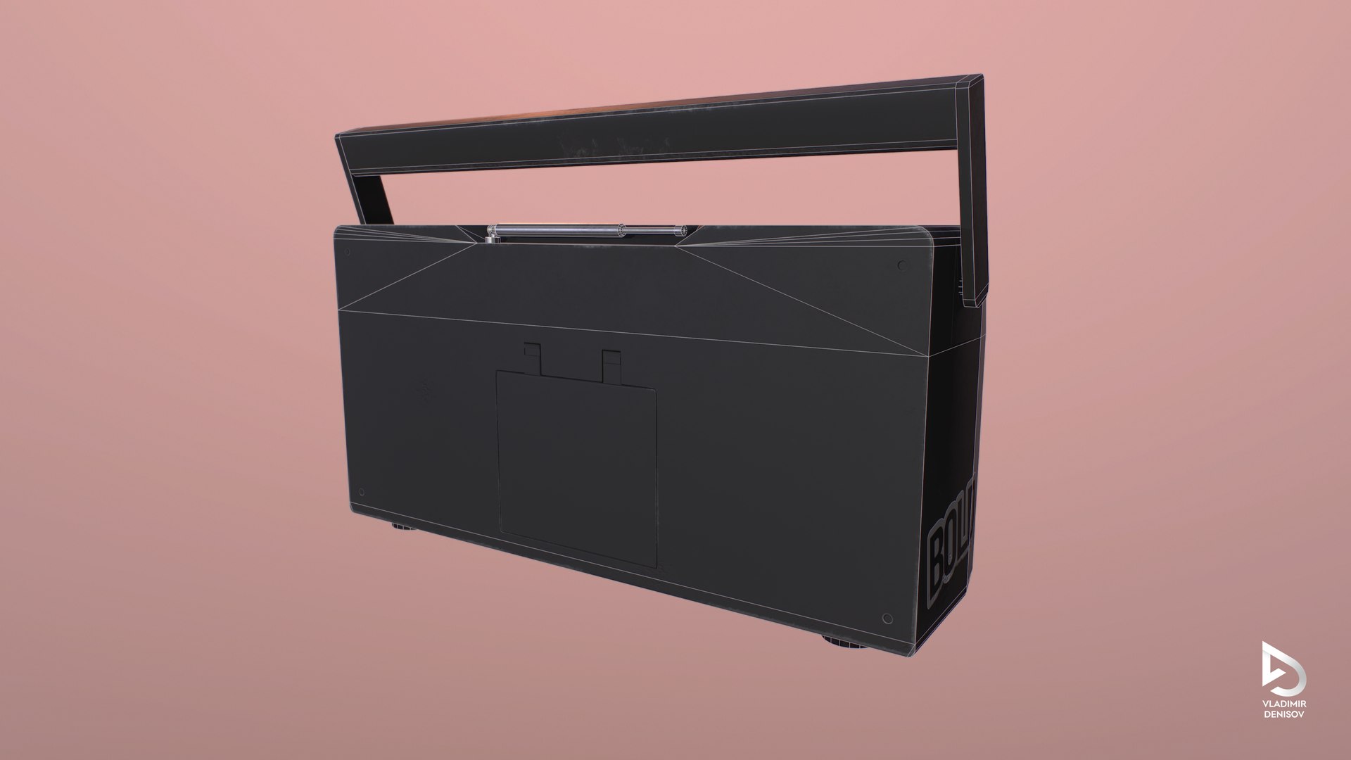 Low-poly Boombox 3D Model - TurboSquid 1714896