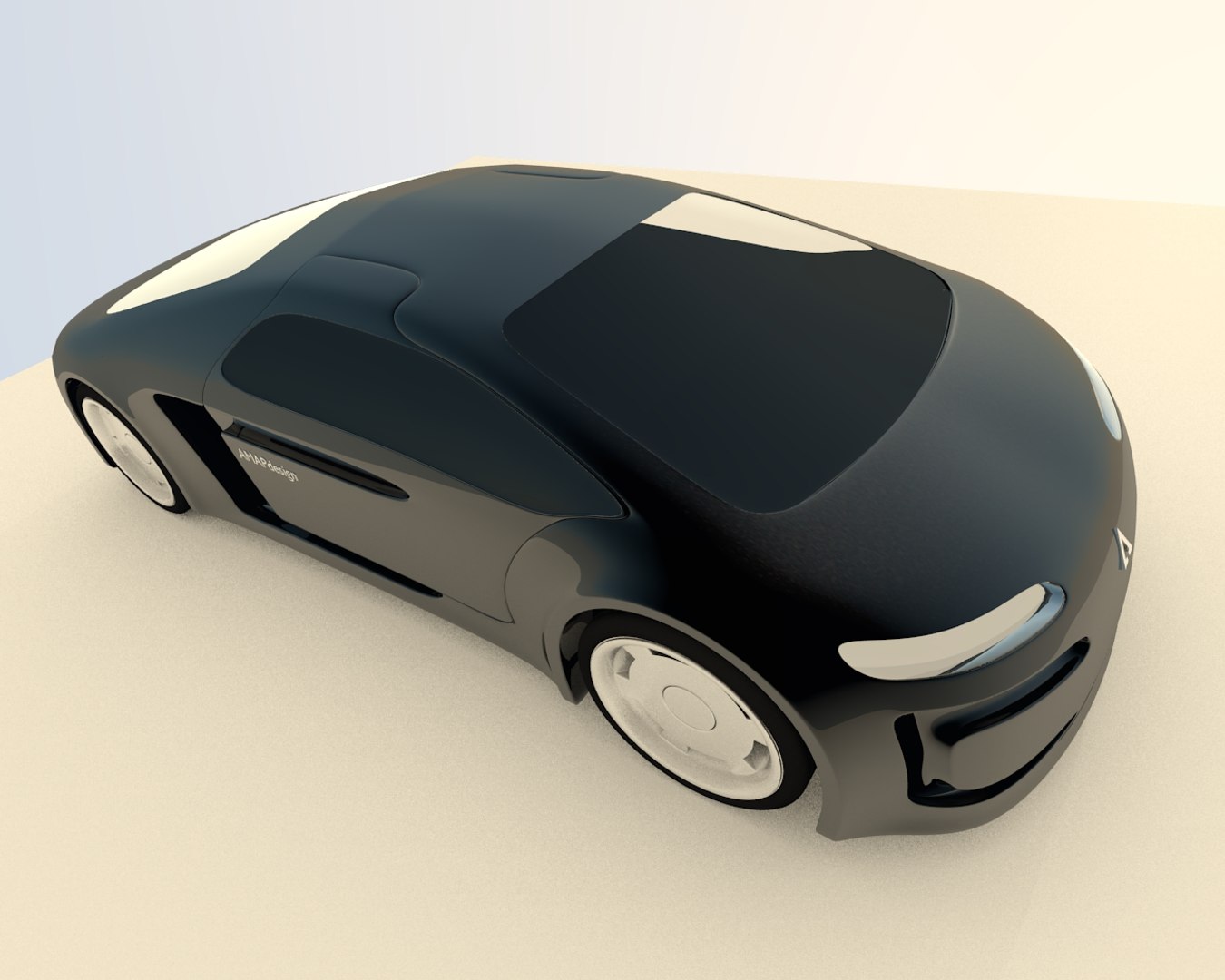 3d Model Futuristic Concept Sports Car