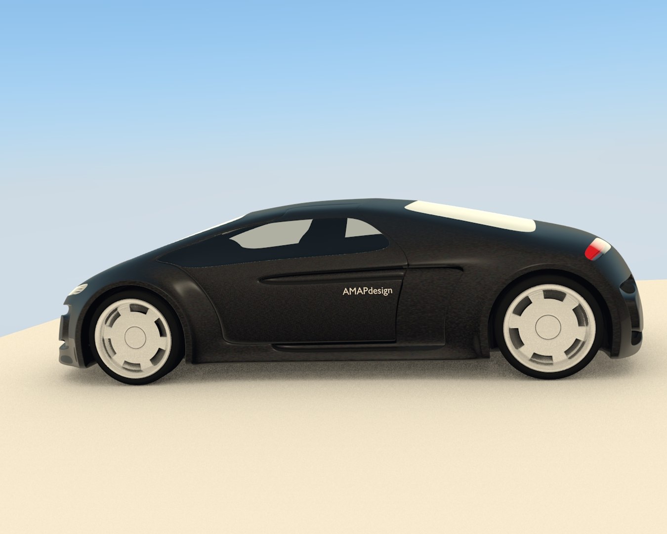 3d Model Futuristic Concept Sports Car